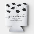 Modern Graduate Cap Graduation Party Can Cooler | Zazzle