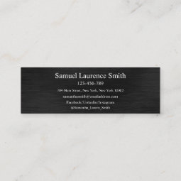Modern Graduate Class of Name Card Insert Black | Zazzle