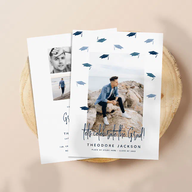 Modern Graduate Graduation Celebration Invitation | Zazzle