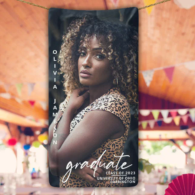 Modern Graduate Handwritten Script | Photo Banner | Zazzle