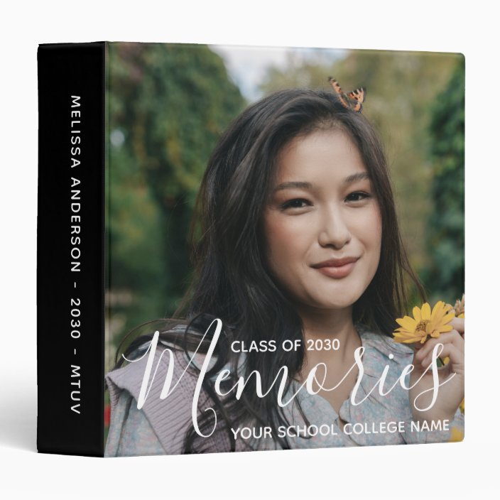 Modern Graduate Photo Album Graduation Memories 3 Ring Binder | Zazzle.com