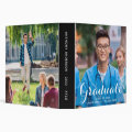 Modern Graduate Scrapbook 2 Photo Album Graduation 3 Ring Binder | Zazzle