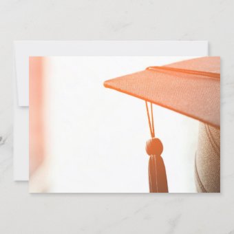 Modern Graduate Text High School Photo Graduation Announcement | Zazzle