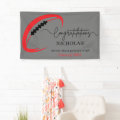 Modern Graduating Athlete Congratulations Banner | Zazzle