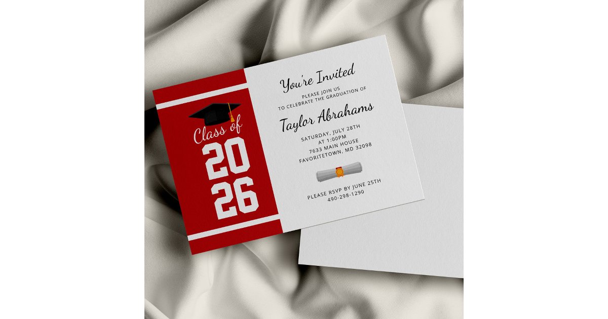 Modern Graduation 2025 Modern Grad Party Invitation | Zazzle
