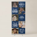 Modern Graduation 5 Photo Collage Retractable Banner | Zazzle