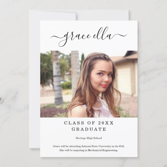 Modern Graduation Announcement | Zazzle.com