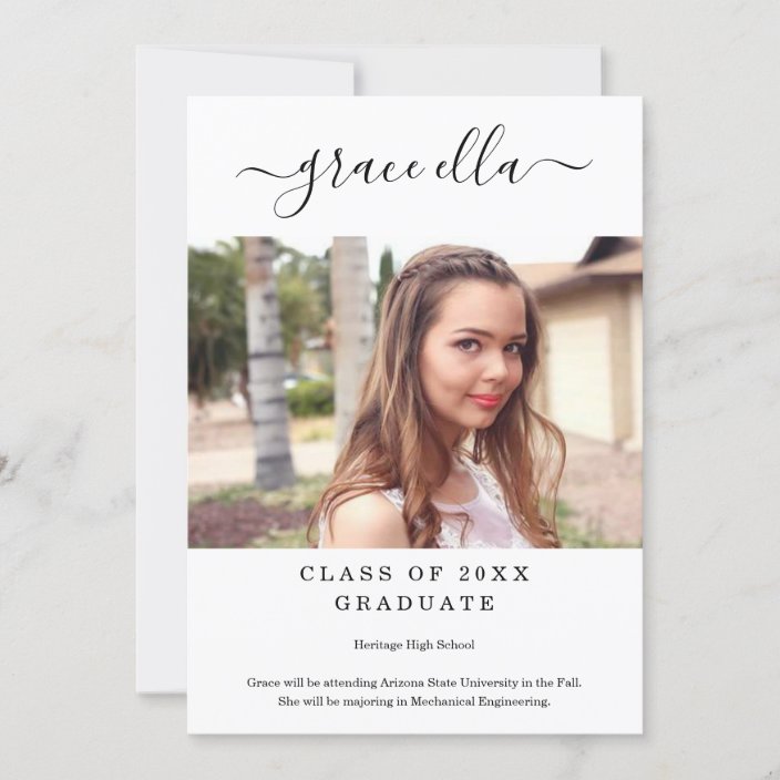 Modern Graduation Announcement | Zazzle.com