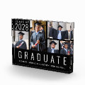 Modern Graduation Black Photo Block | Zazzle