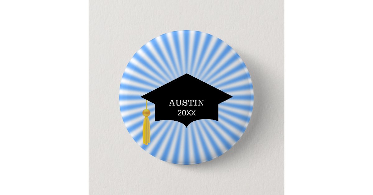 Modern Graduation Button | Zazzle