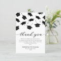 Modern Graduation Cap Thank You Card | Zazzle