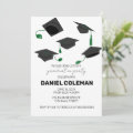 Modern Graduation Cap Toss Graduation Party Invitation | Zazzle