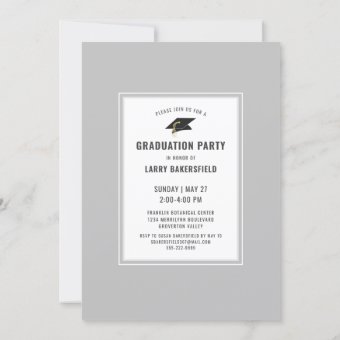 Modern Graduation CLASS OF 2021 Typography Photo Invitation | Zazzle