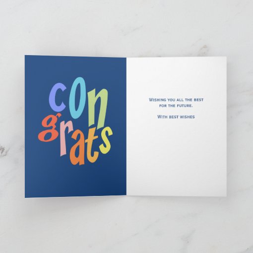 Modern Graduation Congratulations Card | Zazzle