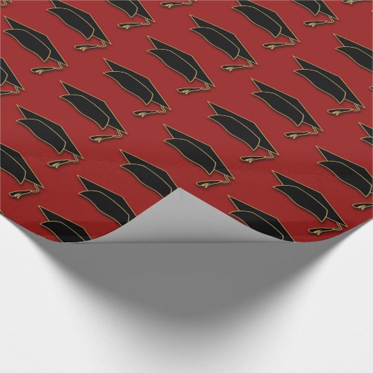 Modern Graduation Gift Grad Cap Wrapping Paper | Zazzle.com