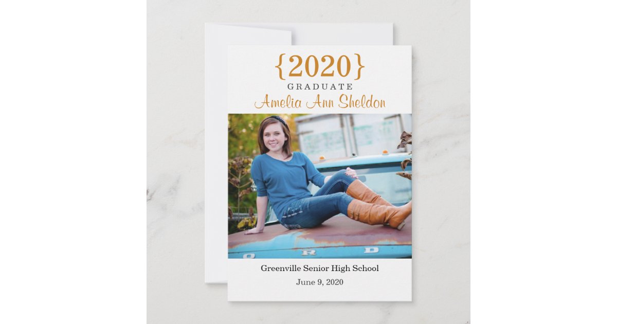 Modern Graduation Open House Invite | Zazzle