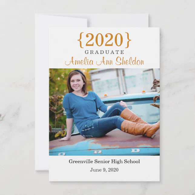 Modern Graduation Open House Invite | Zazzle