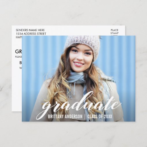 Modern Graduation Party Invitation | Photo | Zazzle