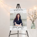 Modern Graduation Party Script Photo Welcome Foam Board | Zazzle