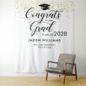 Modern Graduation Photo Booth Backdrop | Zazzle