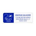 Modern Graduation Royal Blue Class Year Label | Zazzle