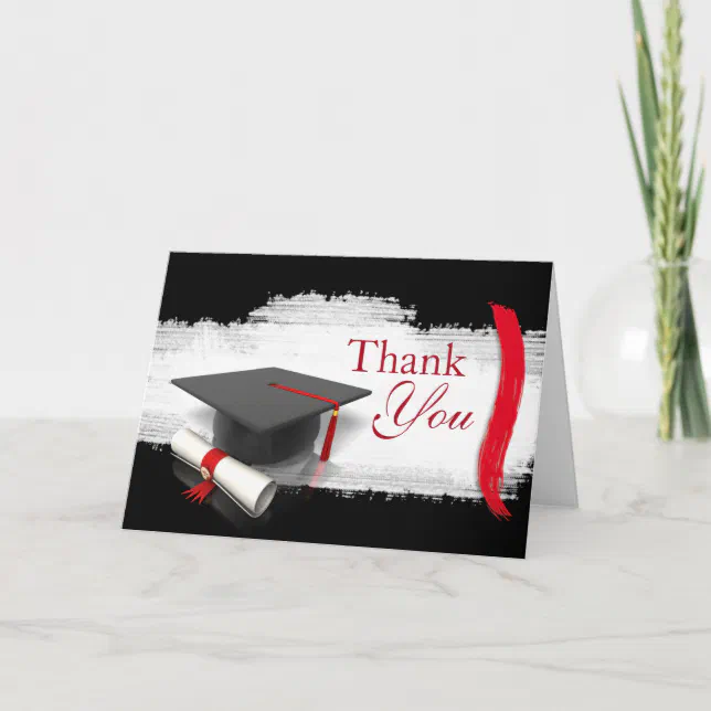 Modern Graduation Thank You Notes | Zazzle