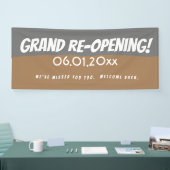 Modern Grand Reopening Business Banner | Zazzle