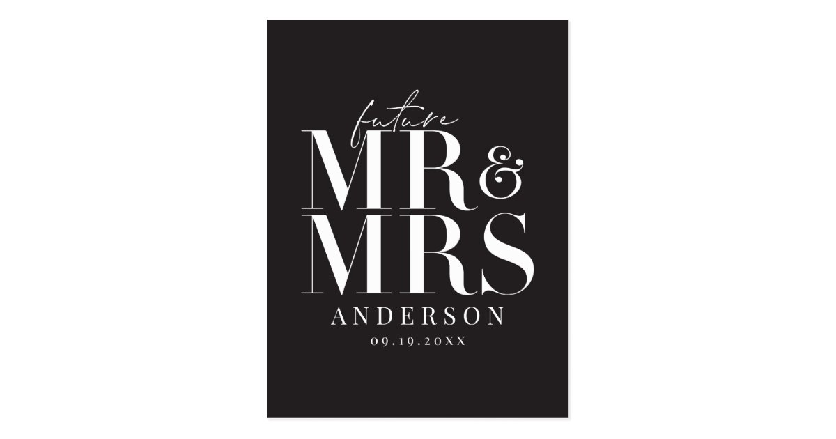 Modern, graphic, typography save the date postcard | Zazzle.com