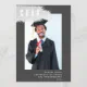 Modern GRAY GREY SPLASH Graduation Photo GRAD Announcement | Zazzle