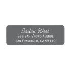Modern Gray Labels | Zazzle