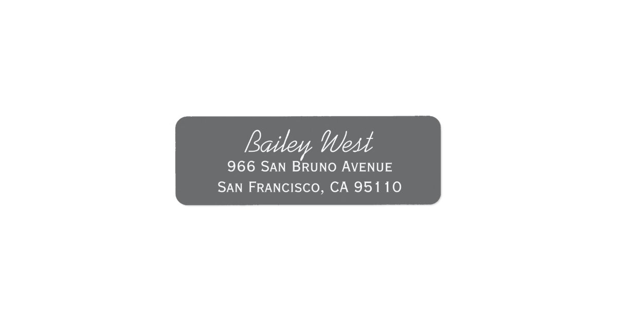 Modern Gray Labels | Zazzle