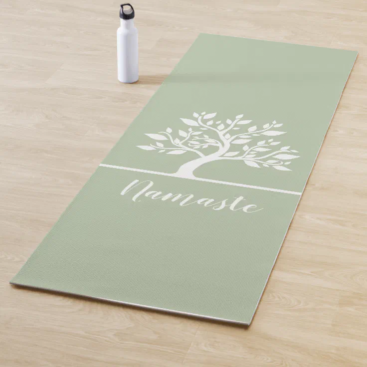Modern Green Elegant Classy Tree YOGA Instructor Yoga Mat | Zazzle
