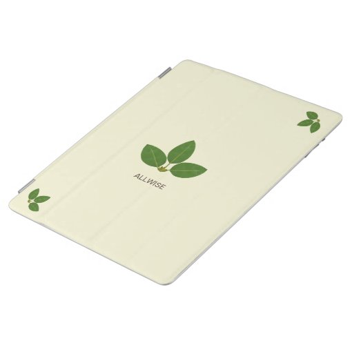 Modern Green Leaves on Light Yellow iPad Smart Cover | Zazzle