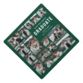 Modern Green Multi-Photo Graduation Cap Topper | Zazzle
