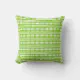 Modern Green Striped Pattern Pillow | Zazzle