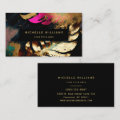 Modern Greenery Gold Leaf Business Card | Zazzle