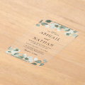 Modern Greenery Wedding Acrylic Invitations | Zazzle