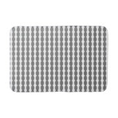 Modern Grey Gray White Geometric Patterns Custom Bath Mat | Zazzle