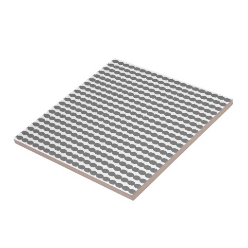 Modern Grey Gray White Geometric Patterns Custom Ceramic Tile | Zazzle
