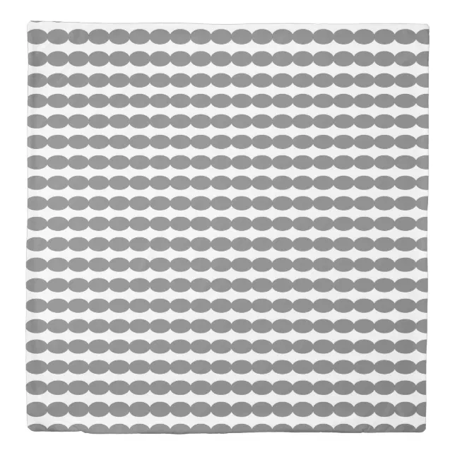 Modern Grey Gray White Geometric Patterns Stylish Duvet Cover | Zazzle