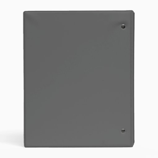 Modern, Grey on Dark Grey, Initials & Name Logo Mini Binder | Zazzle