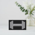 Modern Gym Rat Personal Fitness Coach Business Card | Zazzle
