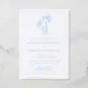 Modern Hand-Drawn Palm Trees Wedding Letterpress Invitation | Zazzle