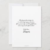 Modern Hand Lettering Graduation Photo Thank You Card | Zazzle