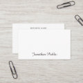 Modern Handwritten Name Script Simple Template Business Card | Zazzle