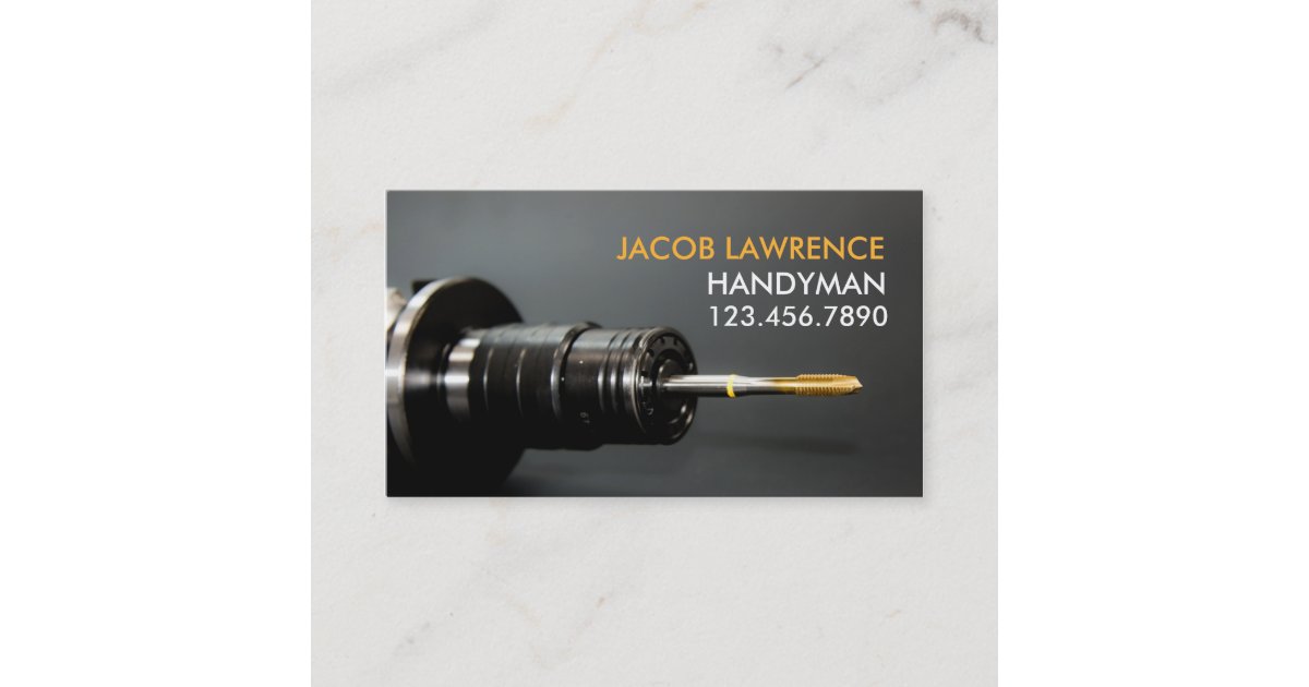 Modern Handyman Maintenance Business Card | Zazzle