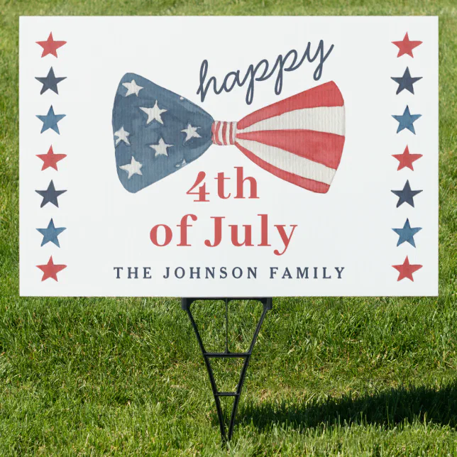 Modern Happy 4th of July Sign | Zazzle