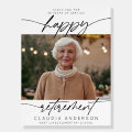 Modern Happy Retirement Script Photo Foam Board | Zazzle