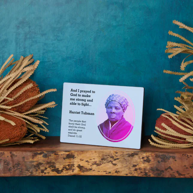 Modern HARRIET TUBMAN Quote Plaque | Zazzle