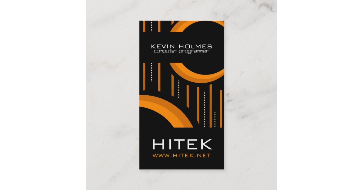 Modern Hi-Tech Business Card | Zazzle